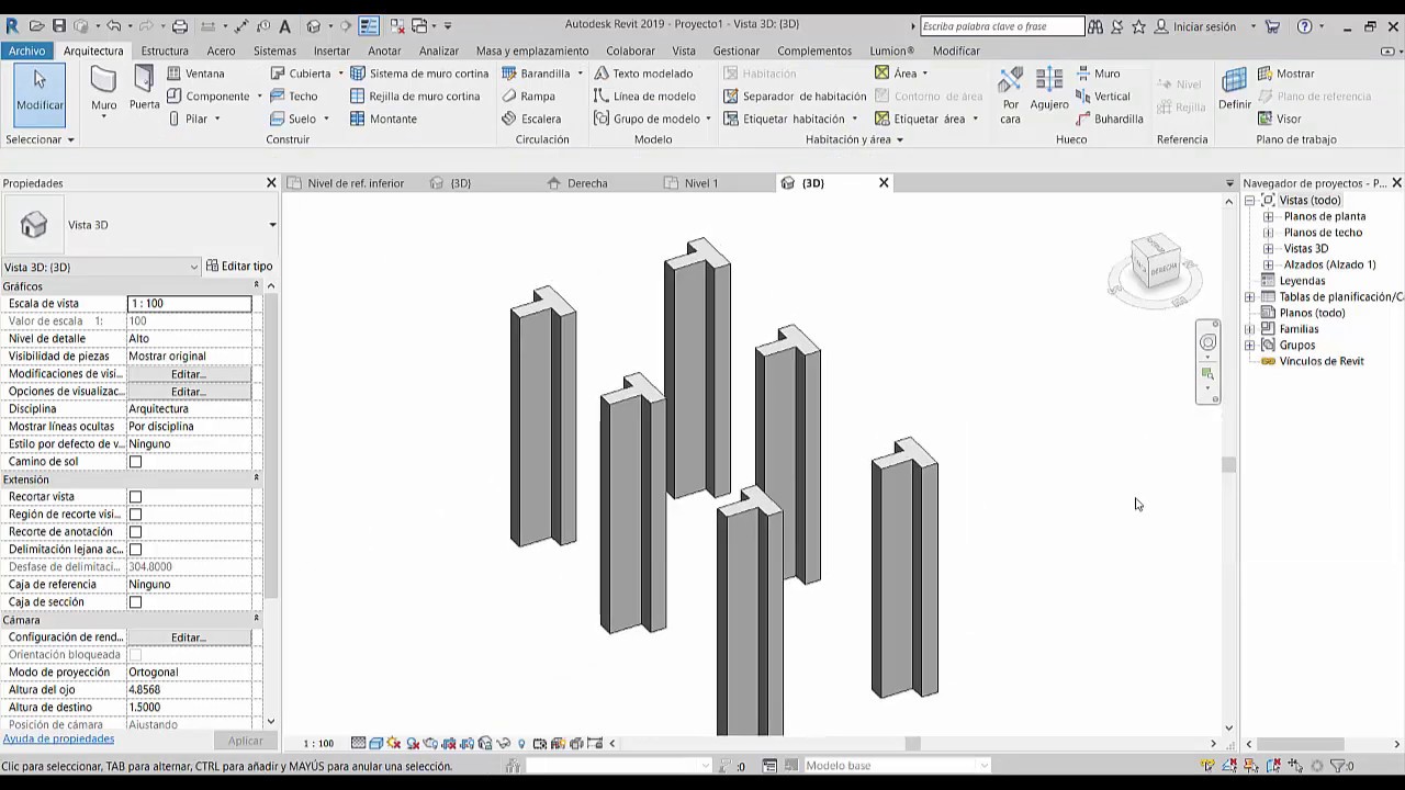 Como Hacer una Columna T en Revit - Editable - YouTube