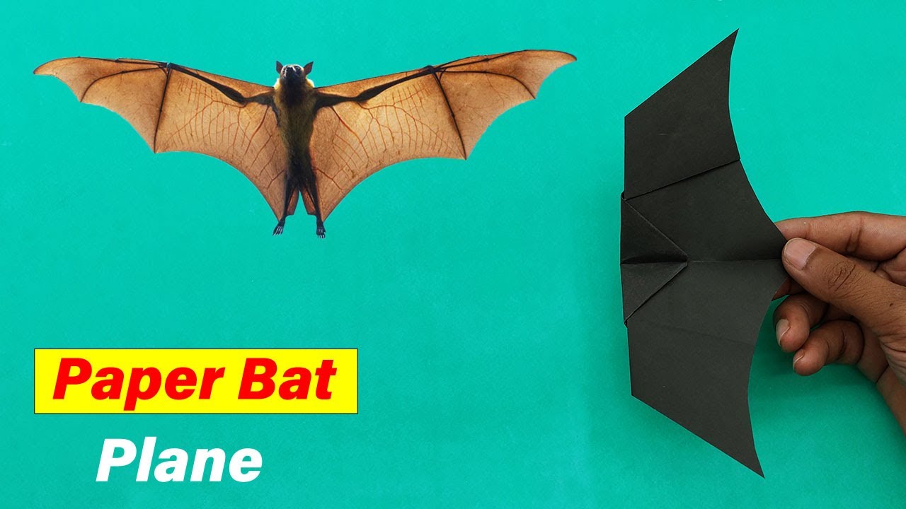 how to make a paper bat flapping, like butterfly, paper flying bat ...