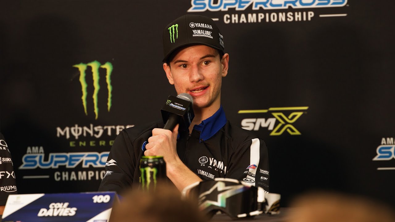 🤯 Where Did This Come From Cole Davies!? - Glendale Supercross Press ...