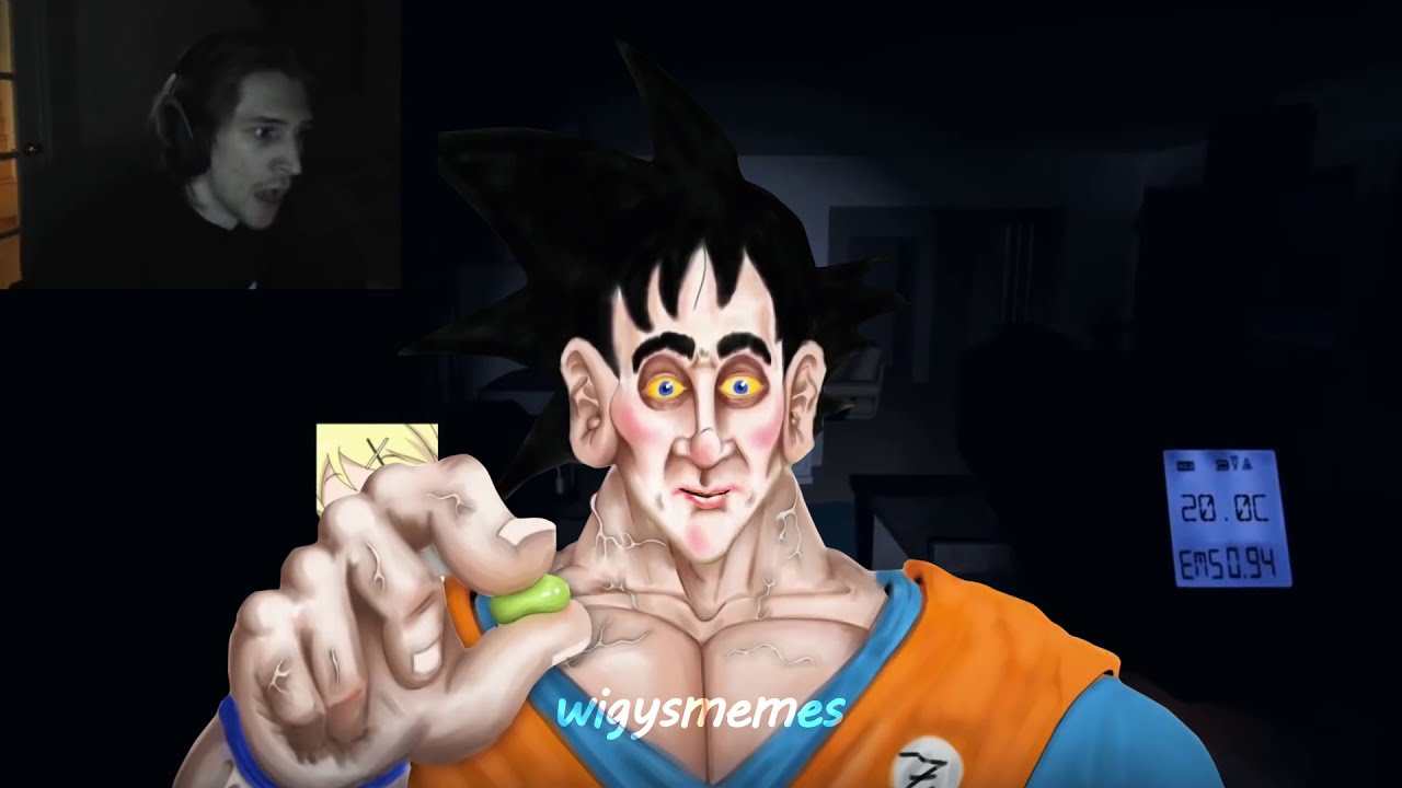 xqc sees a regrettable dbz cartoon meme - YouTube