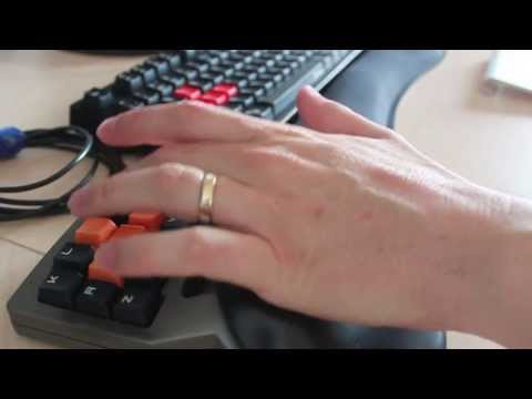Modding Nostromo n52 - Cherry MX Blue Switches - YouTube