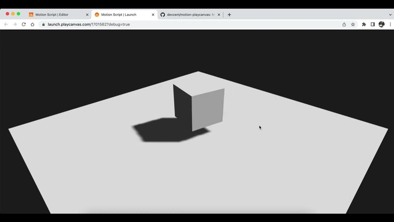 Motion Animation Script For Playcanvas Youtube