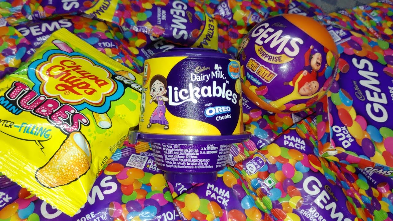 New Edition Cadbury dairy milk lickables and Cadbury gems - YouTube