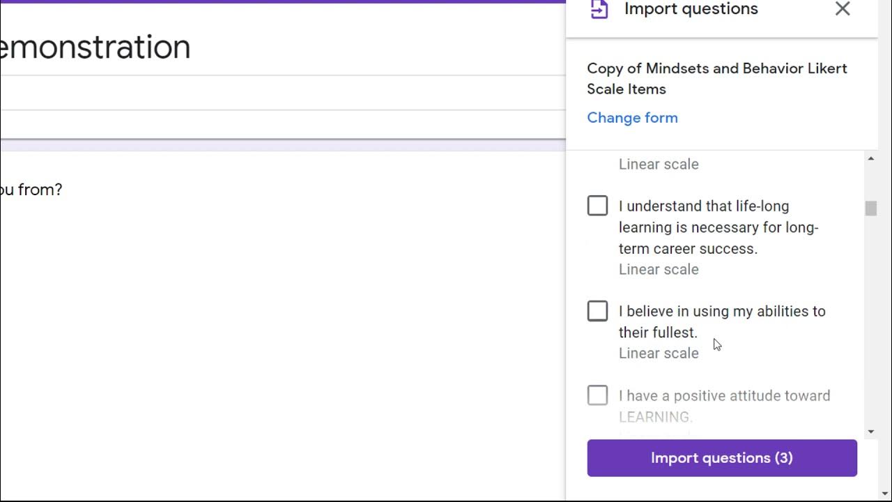 Use a test bank in google forms - YouTube