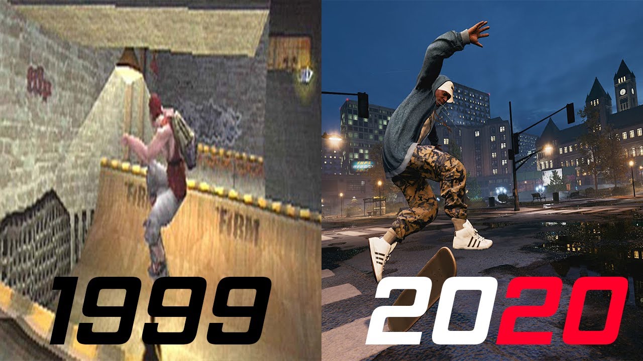 Evolution of Tony Hawk's Games 1999 2020 - YouTube
