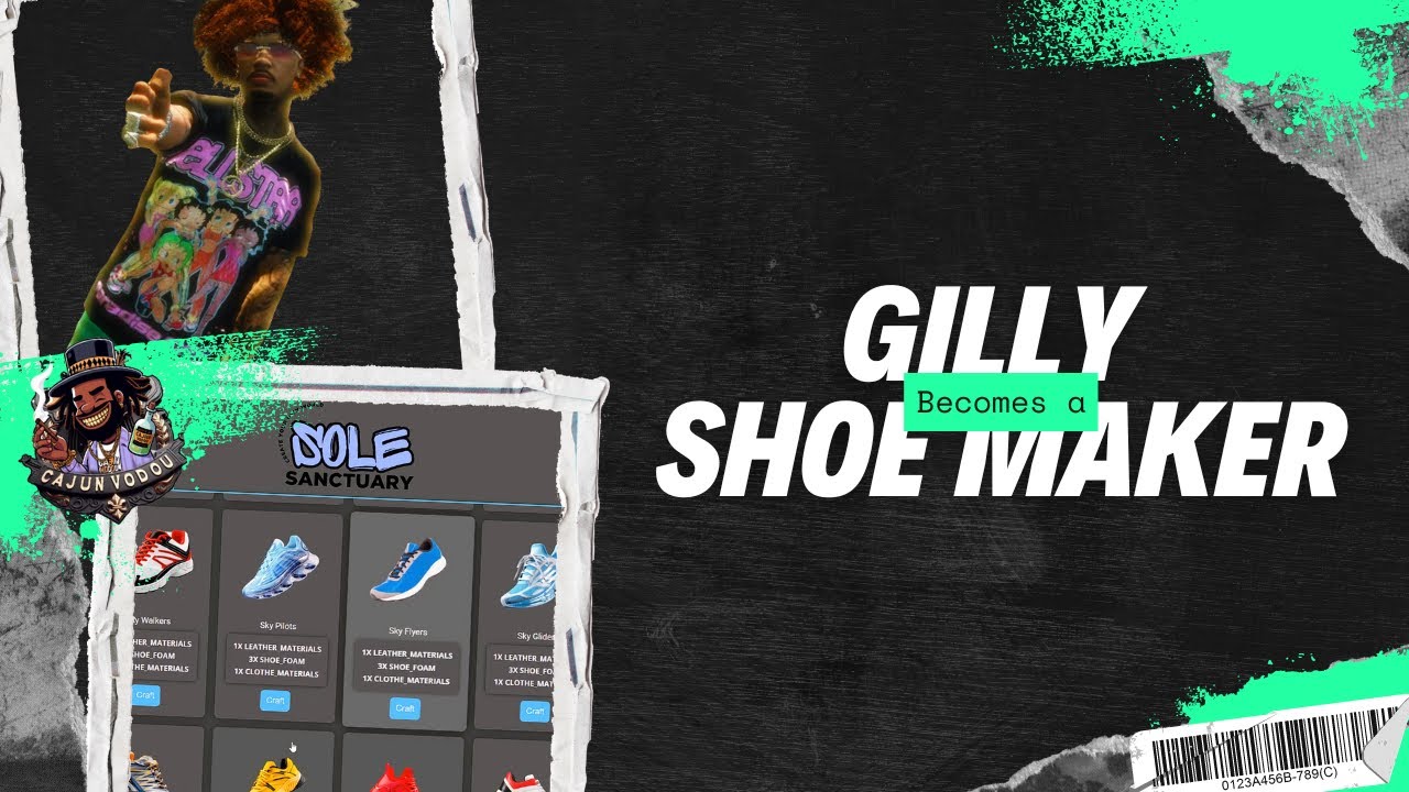 Gilly becomes a shoe maker - YouTube