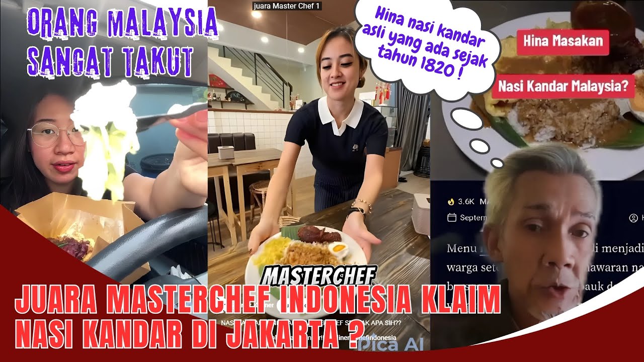 Juara Masterchef Indonesia Kl4im Nasi Kandar Malaysia #reaction - YouTube