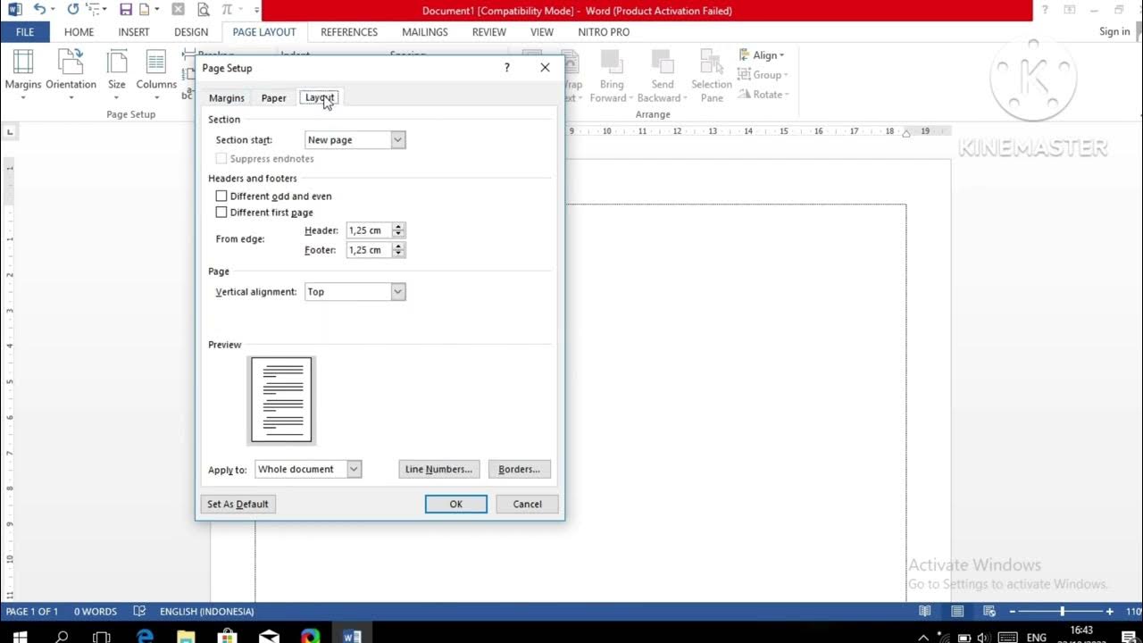 Cara Mengatur Margin 4 3 3 3 Di Ms Word YouTube cara-mengatur-margin-4-3-3-3-di-ms-word-youtube