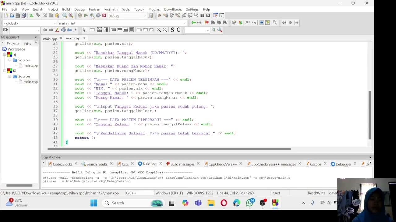 Menjelaskan bahasa pemrograman Rawat Inap di code block - YouTube