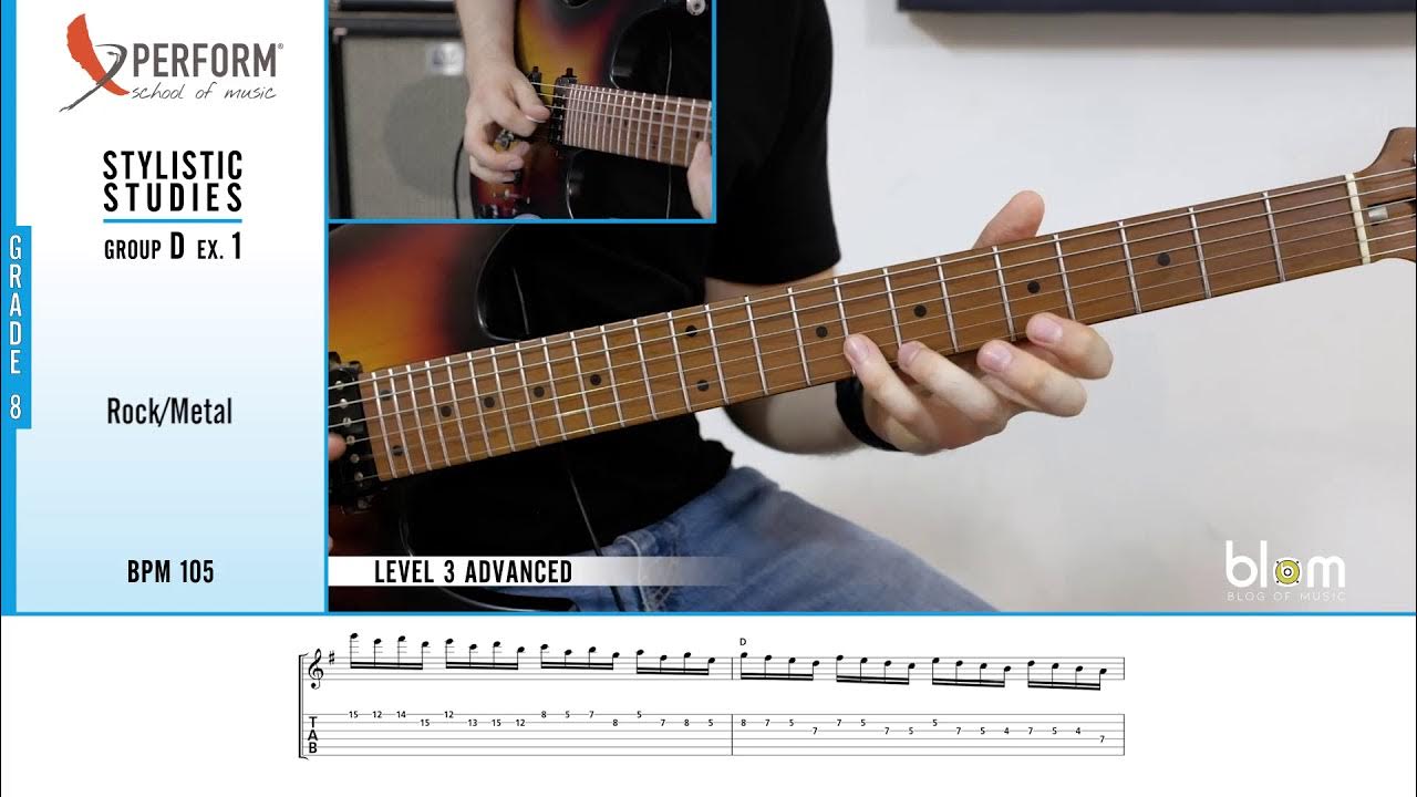 Guitar technical exercises - Level 3 - Grade 8 - Stylistic study 1 Chitarra (RSL Awards ...