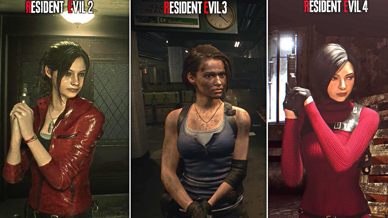 Resident Evil 2 Remake Vs Resident Evil 3 Remake Vs Resident Evil 4 ...