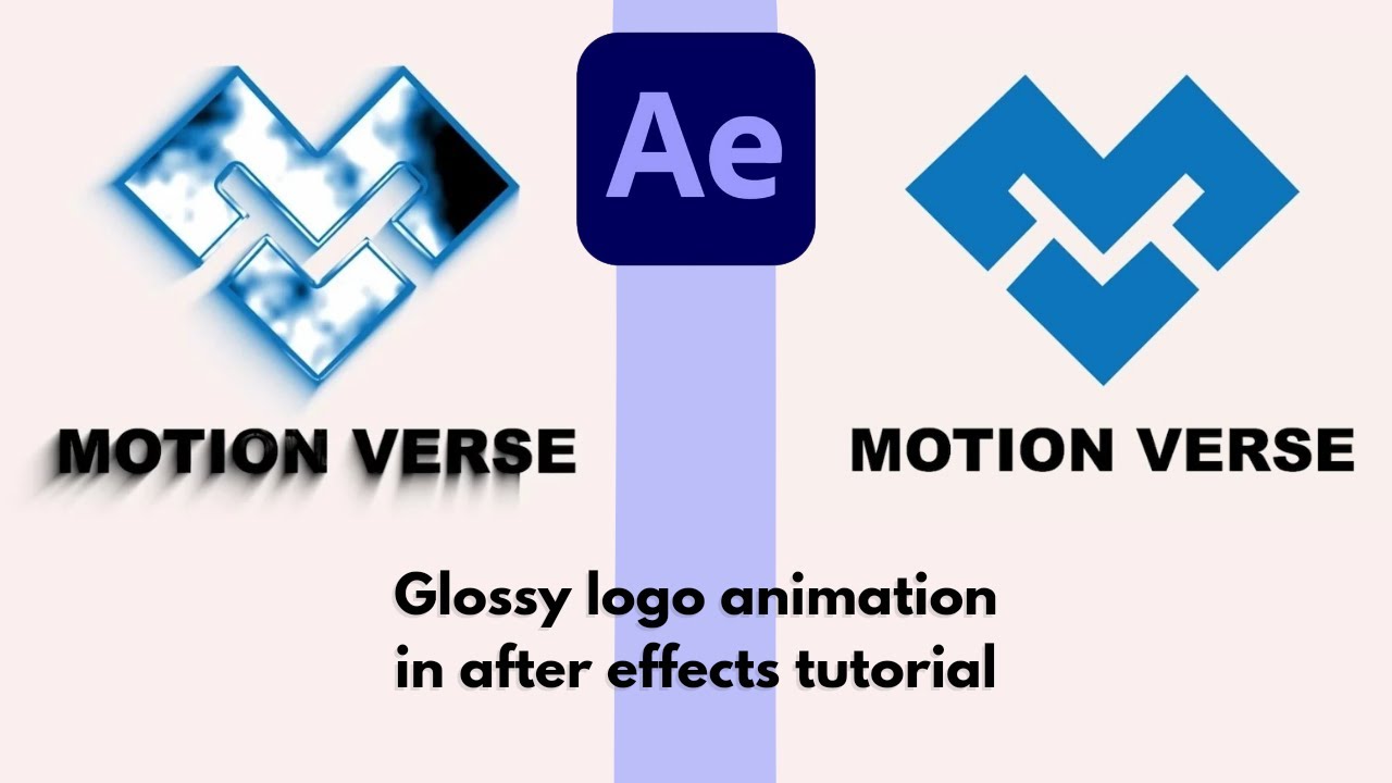 Glossy logo animation in after effects tutorial - YouTube