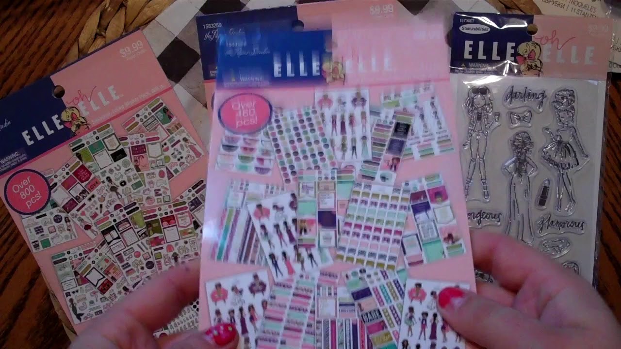 Adorable New Elle oh Elle Sticker book share :) Part One - YouTube