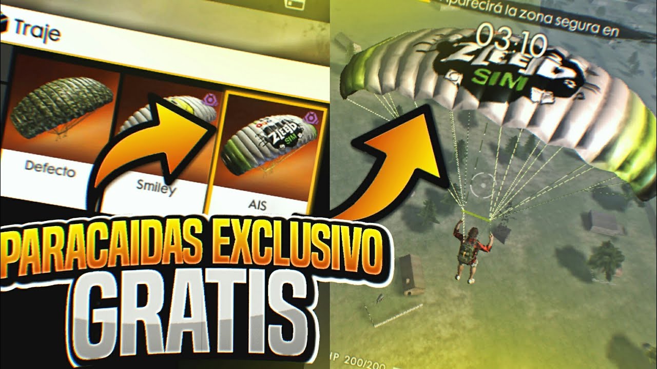 COMO TENER EL PARACAIDAS EXCLUSIVO DE FREE FIRE | FREE FIRE - YouTube