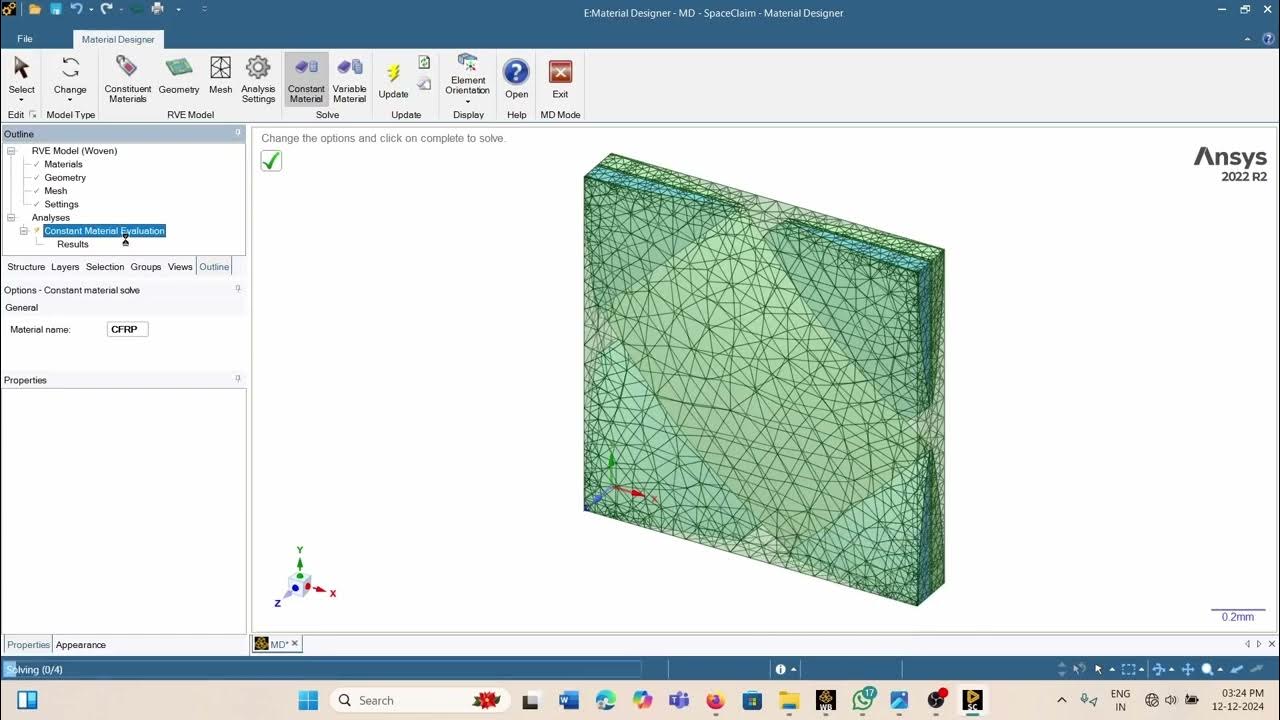 Beginner's Guide to ANSYS Material Designer: Create & Assign Composite Materials - YouTube