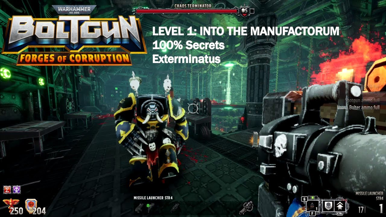 WH40K Boltgun: Forges Of Corruption - Level 1: Into The Manufactorum ...