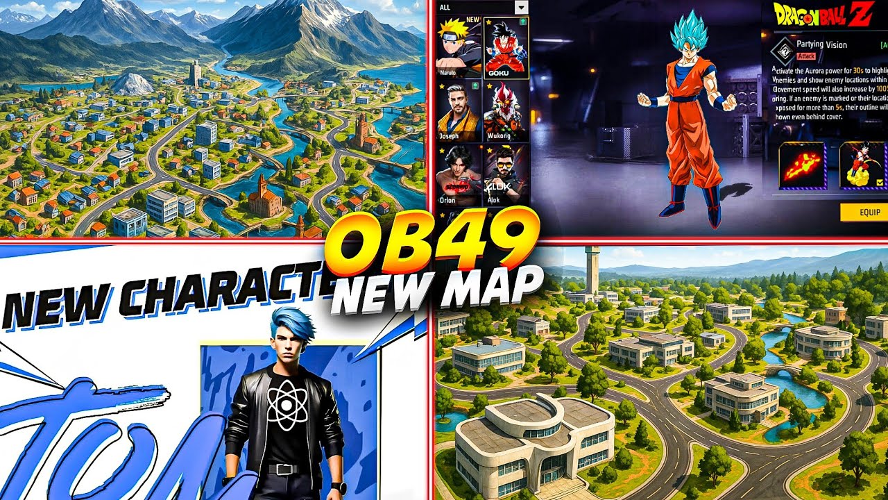 New Map + Goku in Free Fire 😳 OB49 Update Upcoming Changes -A95 Gaming ...