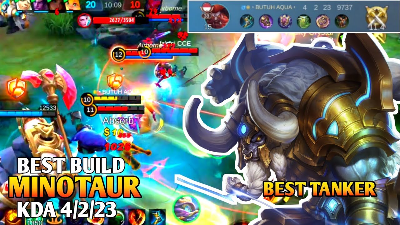 BEST BUILD MINOTAUR KDA. 4/2/23 BEST TANKER - MLBB || GAMEPLAY - YouTube