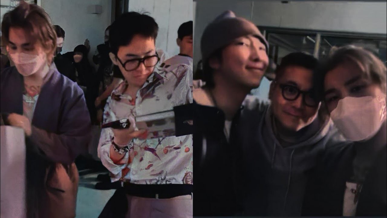 Bigbang Taeyang, G-Dragon, BTS RM spotted together at a book launching event! - YouTube