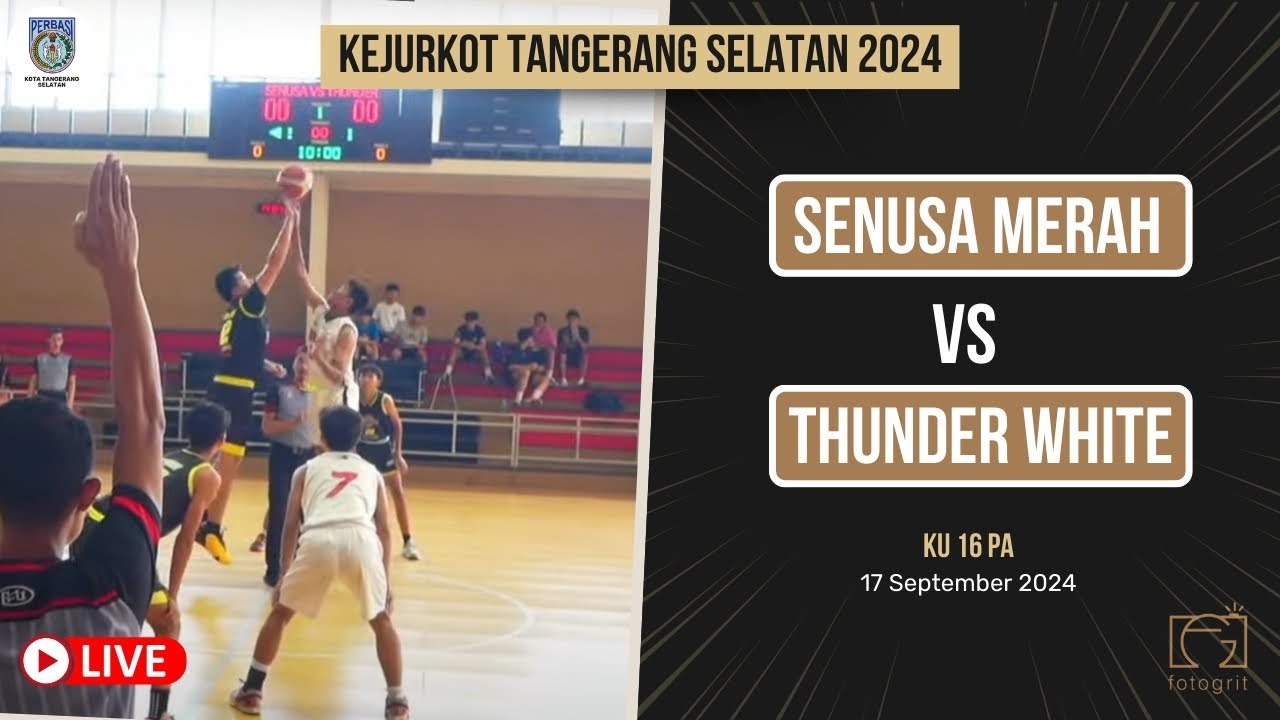 [KEJURKOT TANGSEL 2024] SENUSA MERAH VS THUNDER WHITE KU-16 PUTRA - YouTube
