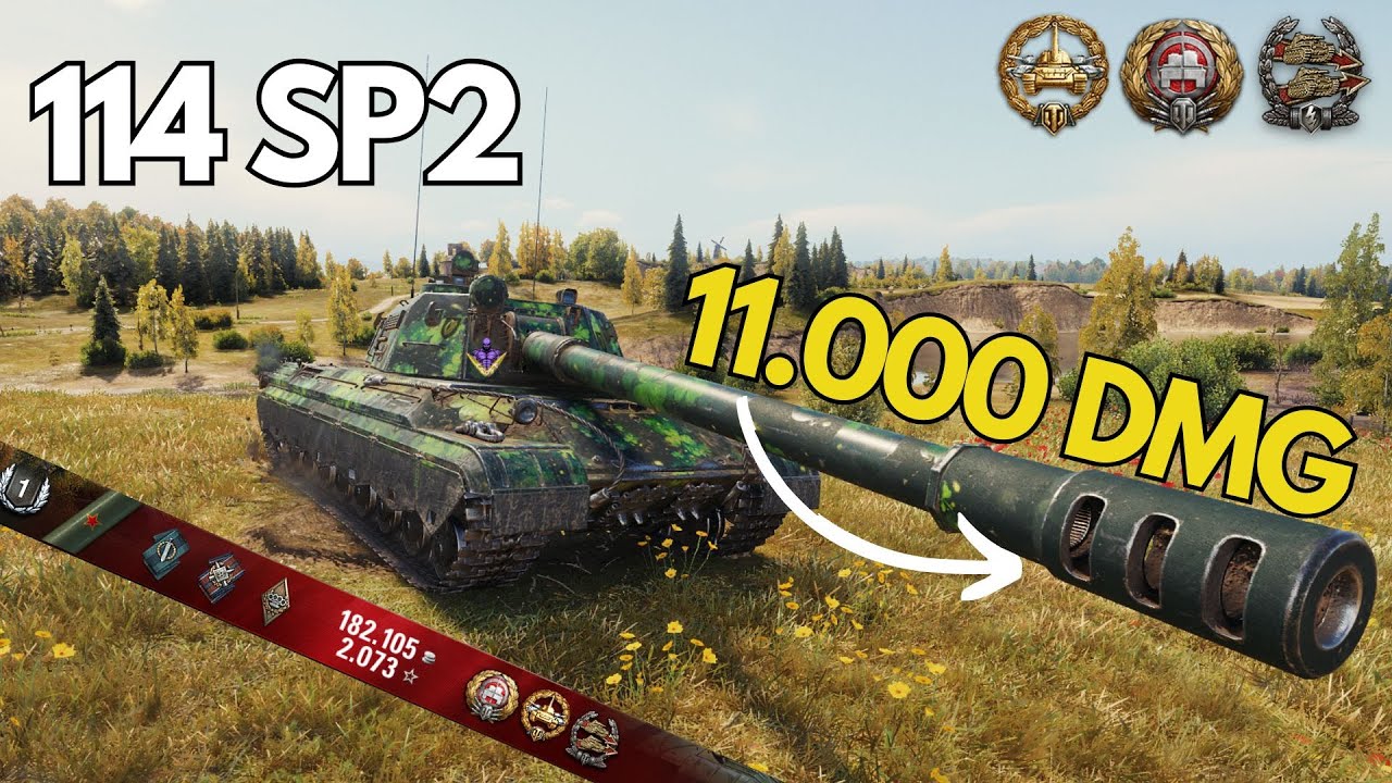 11.000 , My Highest Damage Game in WOT. 114.SP2 - #worldoftanks - YouTube