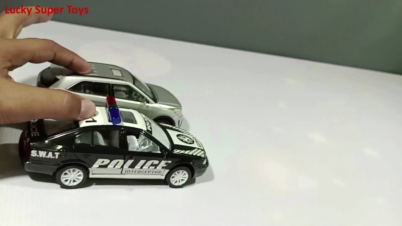 Twin Cars Go Down a Slide - Model Cars Sliding Down a Ramp - YouTube