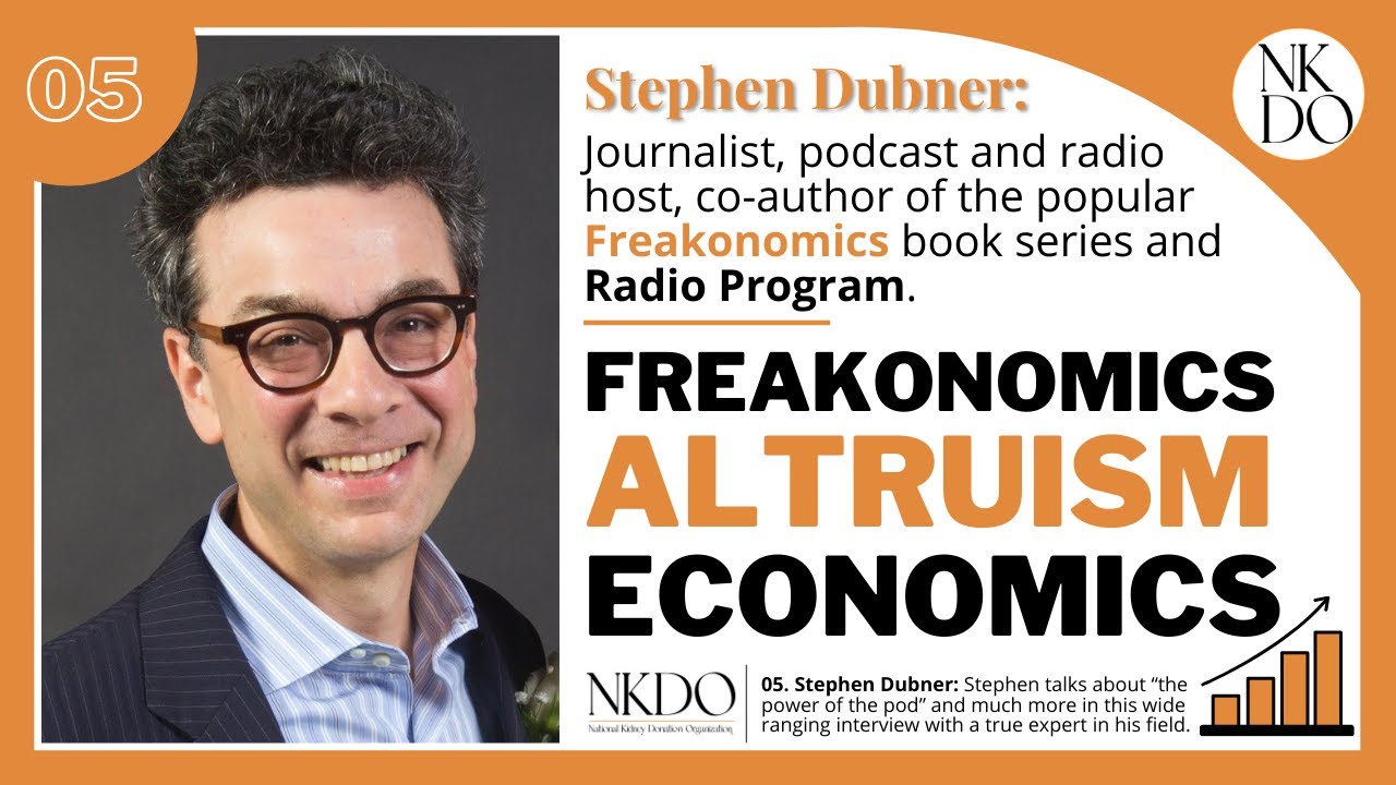 Stephen Dubner: Co-author of the Freakonomics book series and radio ...