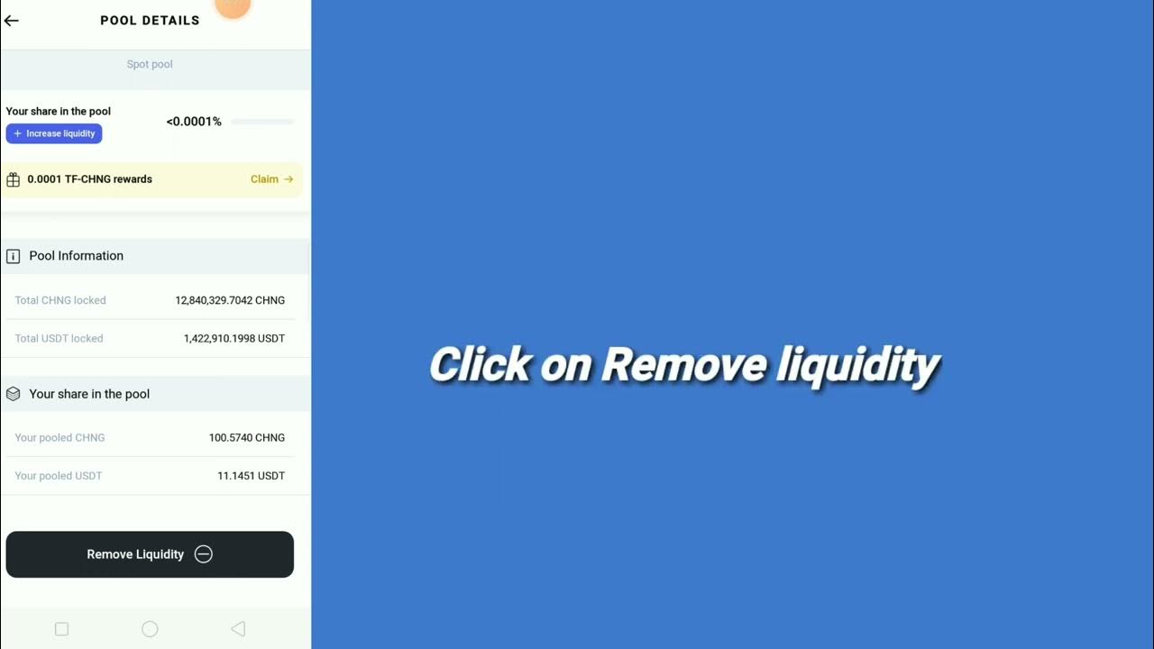 How to remove liquidity from the spot DEX - YouTube