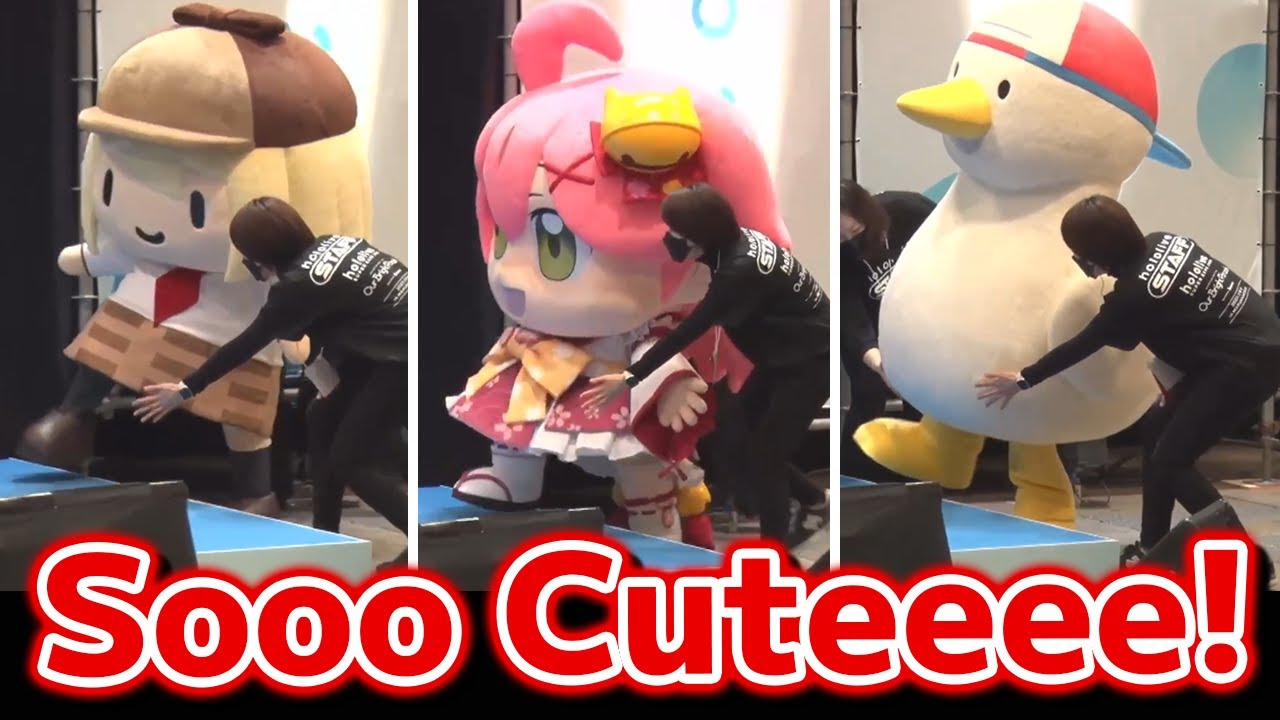 Everyone gets very excited with Adorable Mascots [Hololive Eng Sub ...