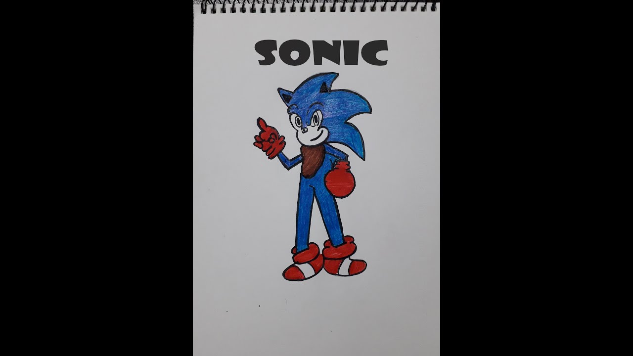 How To Draw a SONIC - YouTube