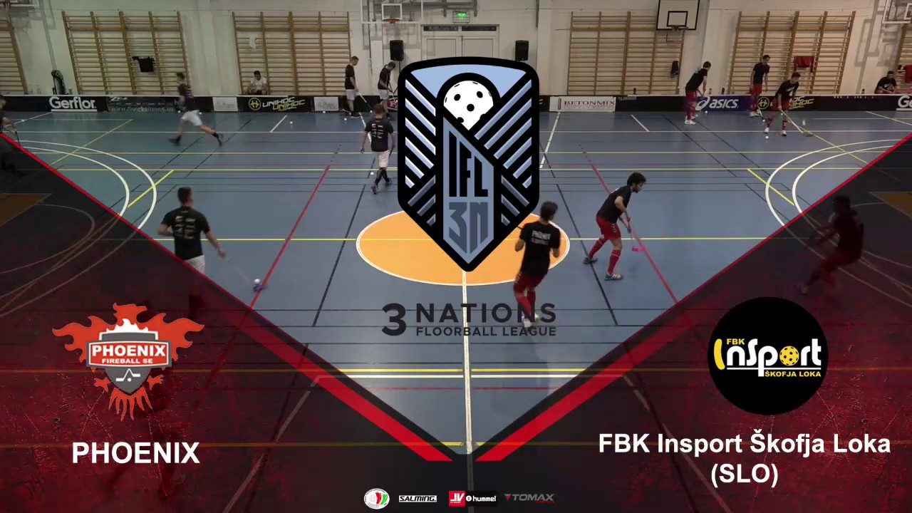 3-Nations Floorball League: Phoenix Fireball SE - FBK Insport Škofja ...