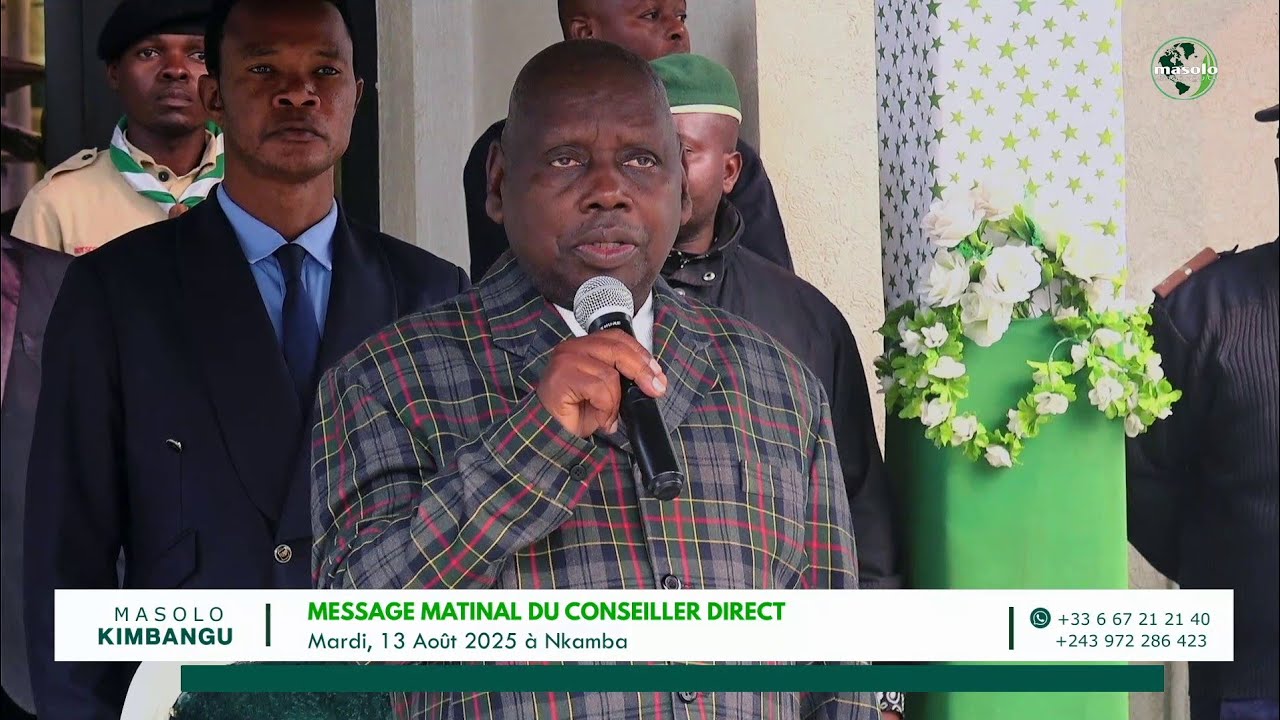 MESSAGE MATINAL DU CONSEILLER DIRECT DU CHEF SPIRITUEL DU MERCREDI 13 ...