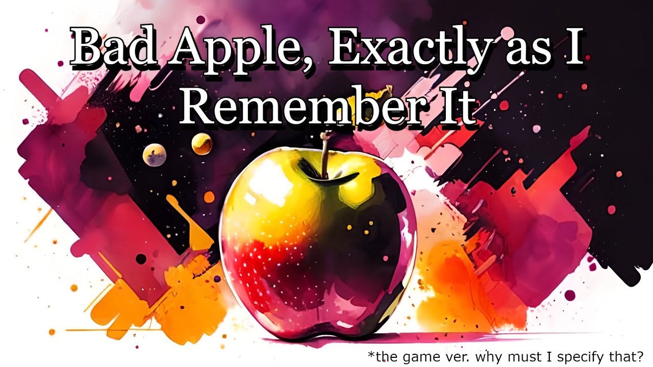 An Incorrect Bad Apple Cover | 2hu Arrange - YouTube