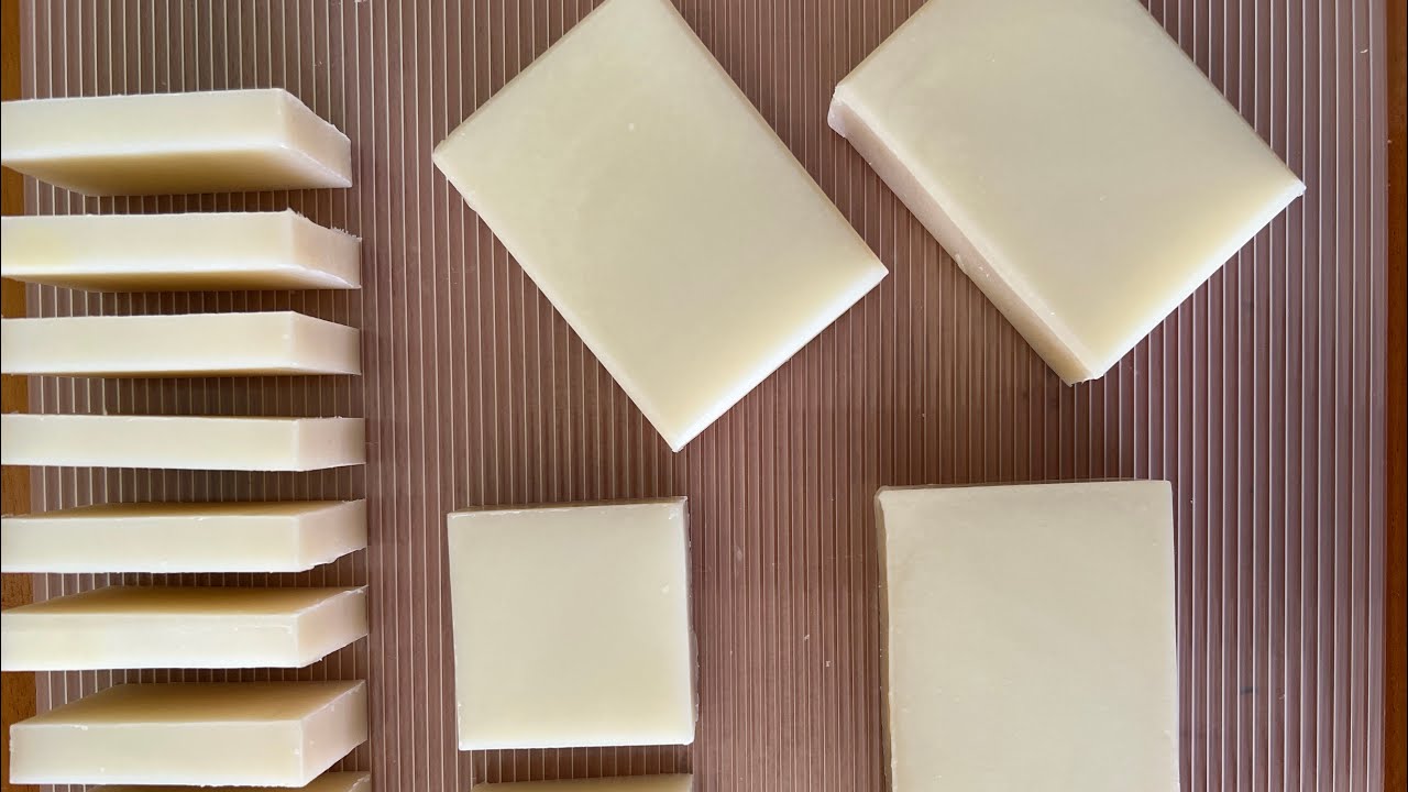 3-Oils Ingredients only! A simple cold process soap making!!! - YouTube