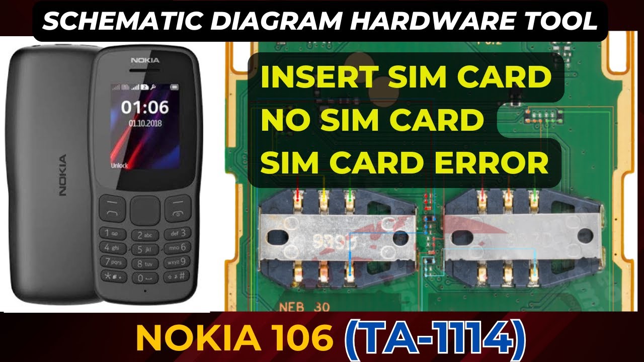 Nokia 106 (ta-1114) SIM Card not working, jumper ways | Schematic ...