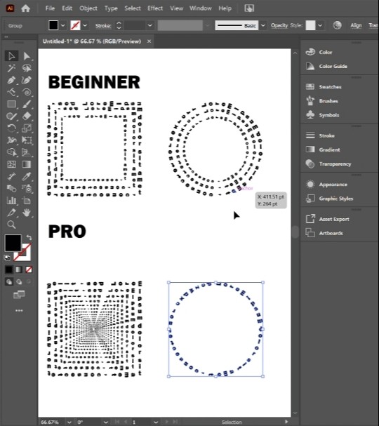 Adobe illustrator tutorial graphic design- text style #adobeillustrator #design - YouTube