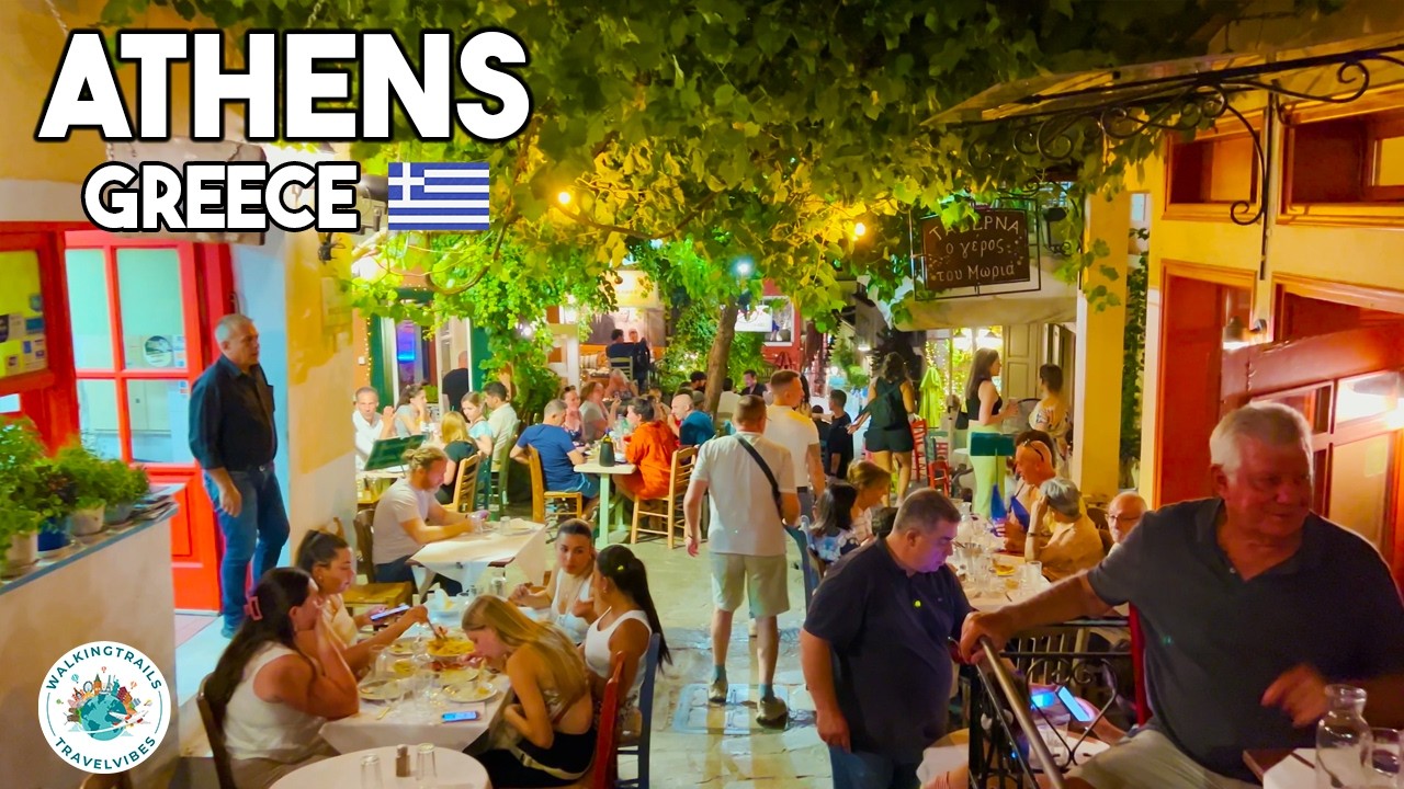 Athens by Night 🇬🇷 | The City of Legends, Myths, and Gods | 4K Night ...