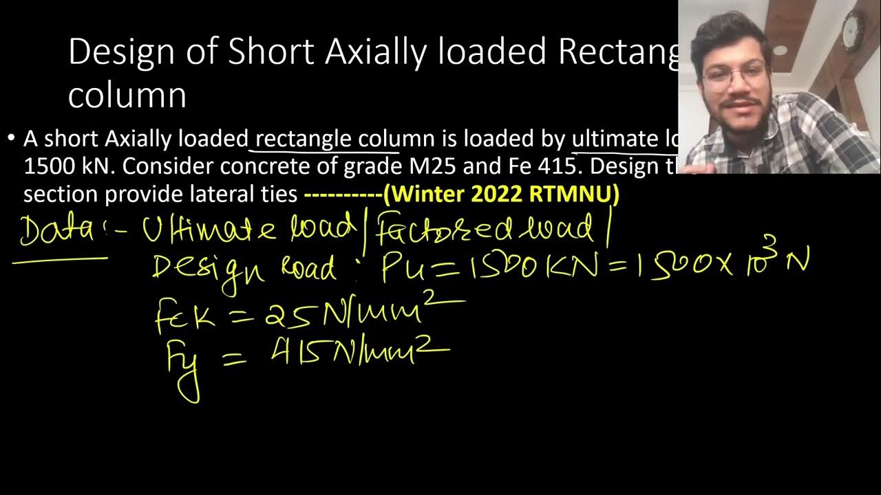 Rectangular Column Design | RCC #civilengineering #rccdesign #msbte ...