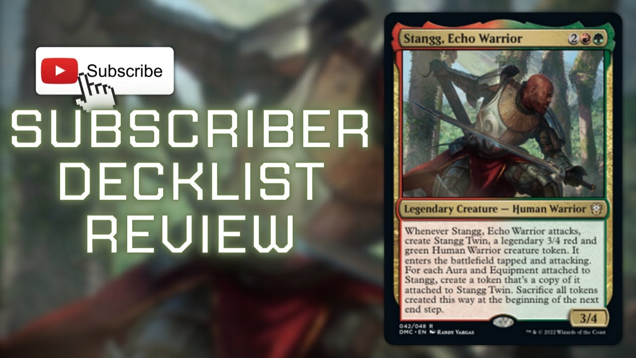 Stangg, Echo Warrior Deck Tech | Dominaria United | Magic the Gathering ...