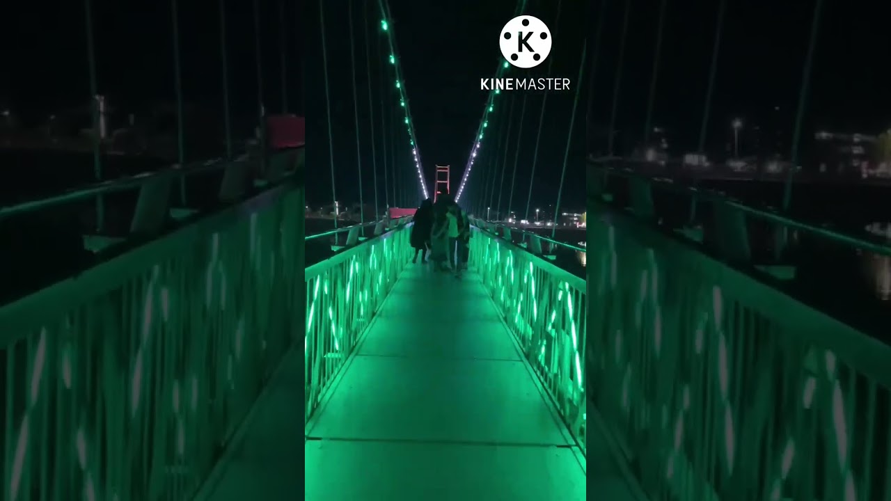 Khammam cable bridge night view #khammam khammam_tankbund - YouTube