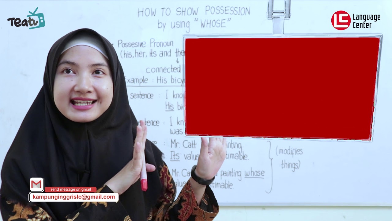 How to Show Possession by Using Whose | TEATU with Miss Mita - Kampung ...