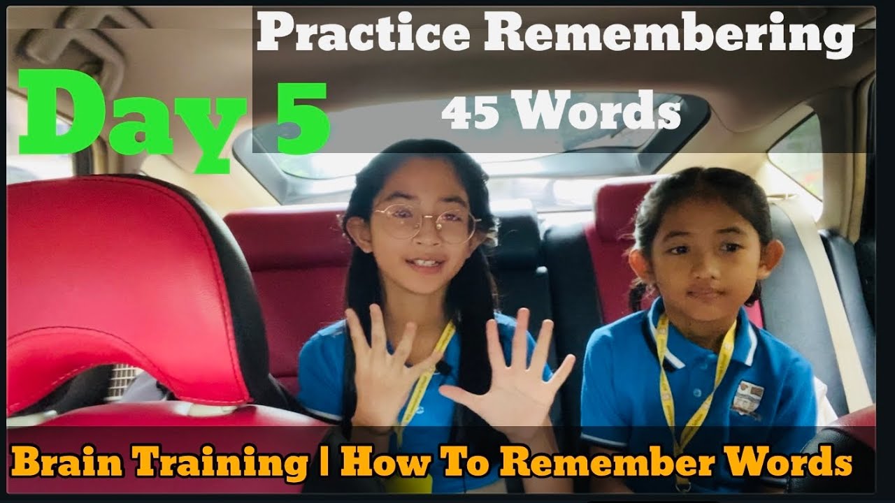 Day 5 | Practice Remembering 45 Words | Brain Training | Words ...