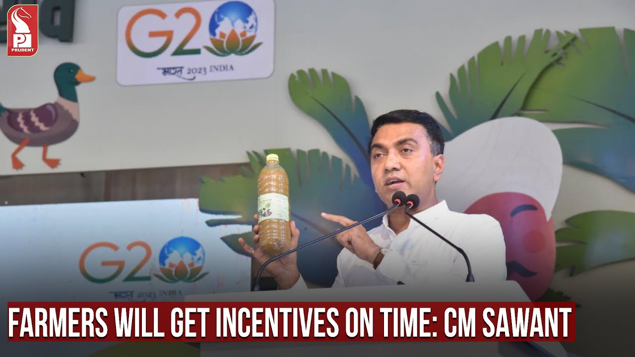 FARMERS WILL GET INCENTIVES ON TIME: CM SAWANT - YouTube