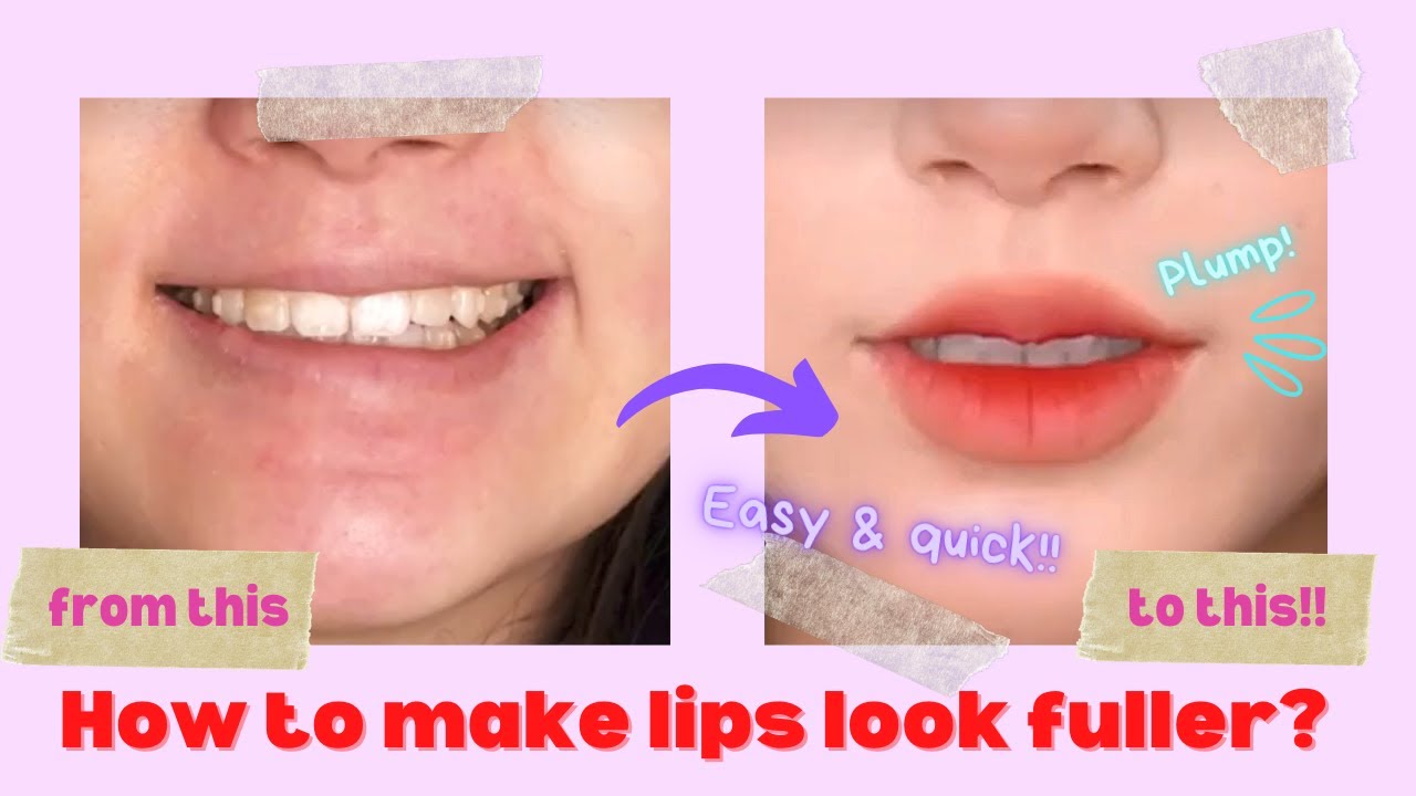 How to Make Lips look FULLER! Type of lips, Lip Contouring, Application ...