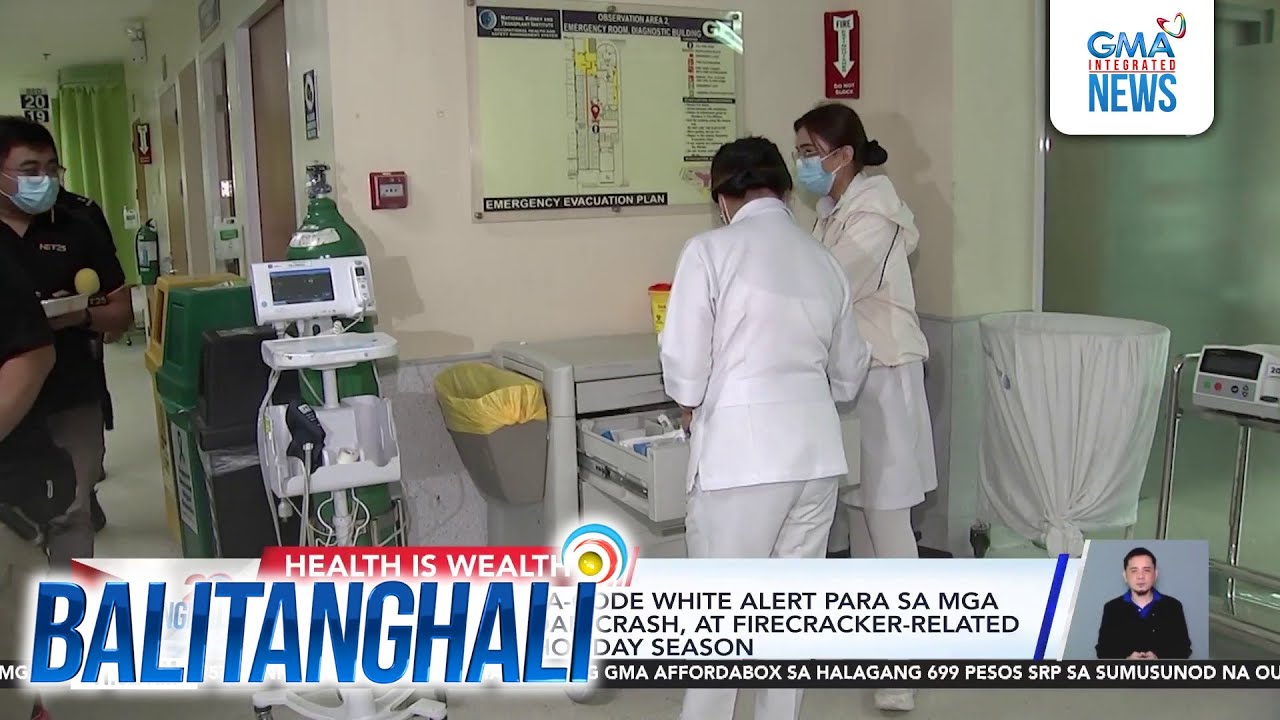 DOH hospitals, naka-code white alert para sa mga kaso ng stroke, road ...