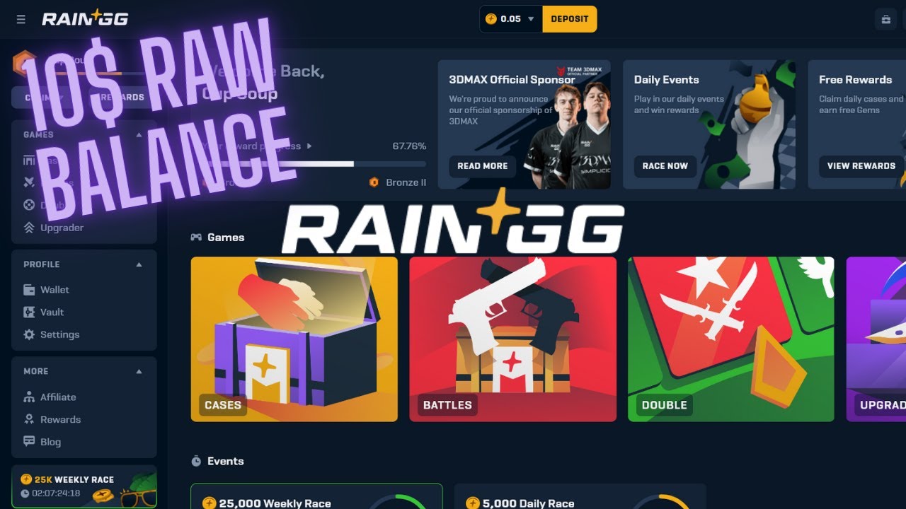 How much does 10$ get you on RAIN (rain.gg) - YouTube