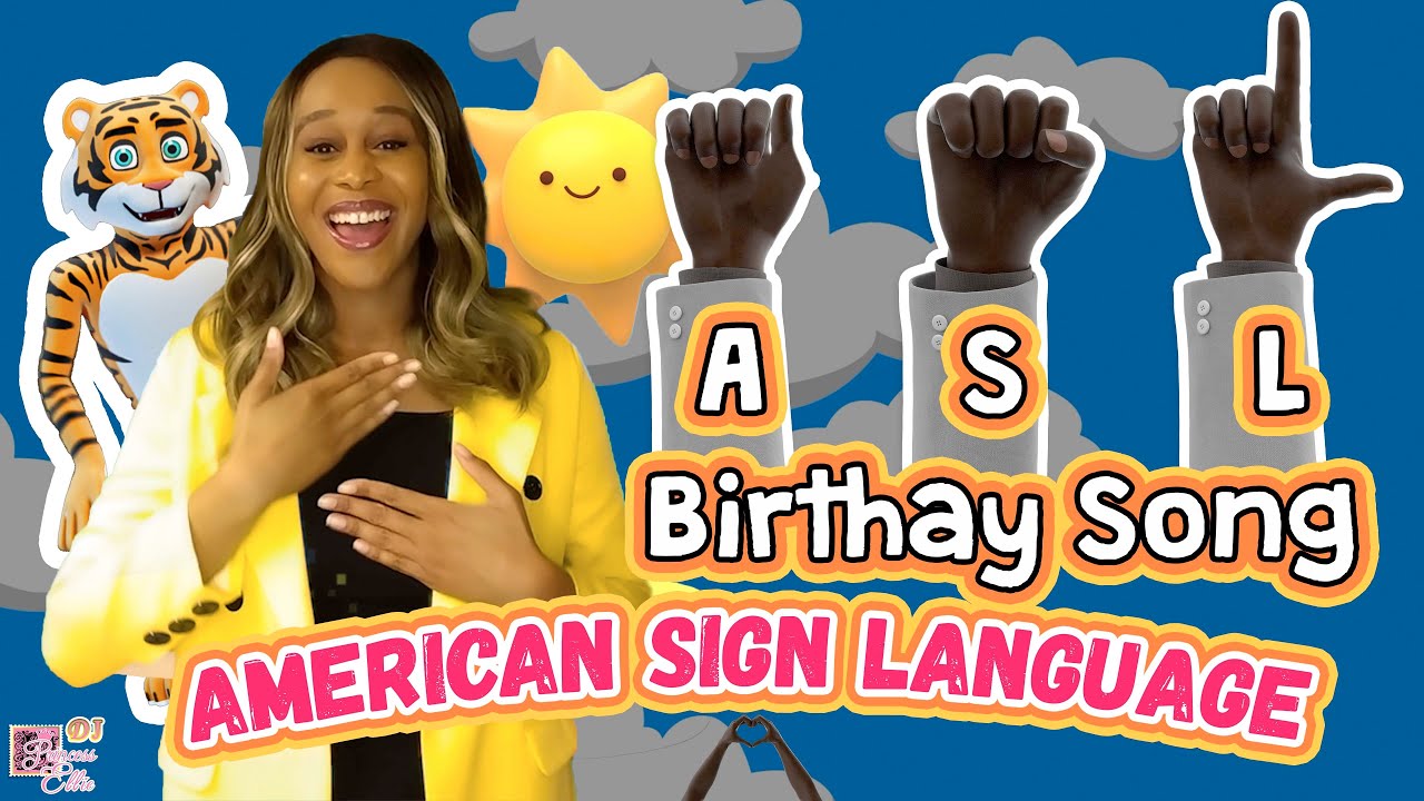 American Sign Language Nursery Rhymes🎧Cartoons for Children and ...