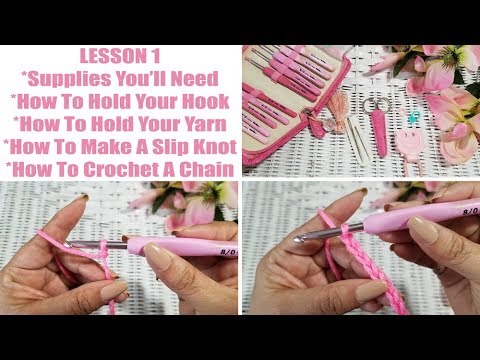 UPDATED~Beginner Crochet Lessons: Lesson #1 - YouTube