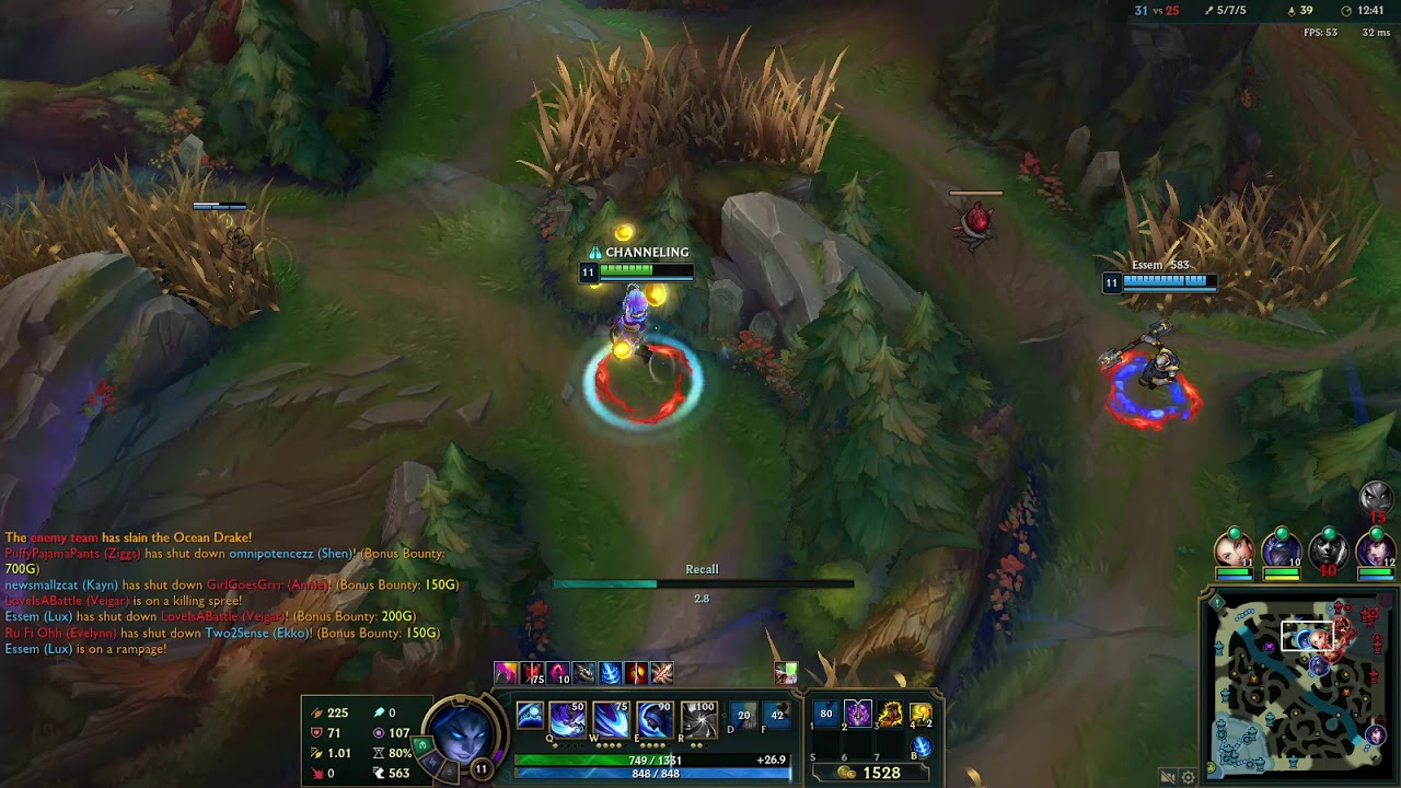 My second match in lol (urf mode) - YouTube