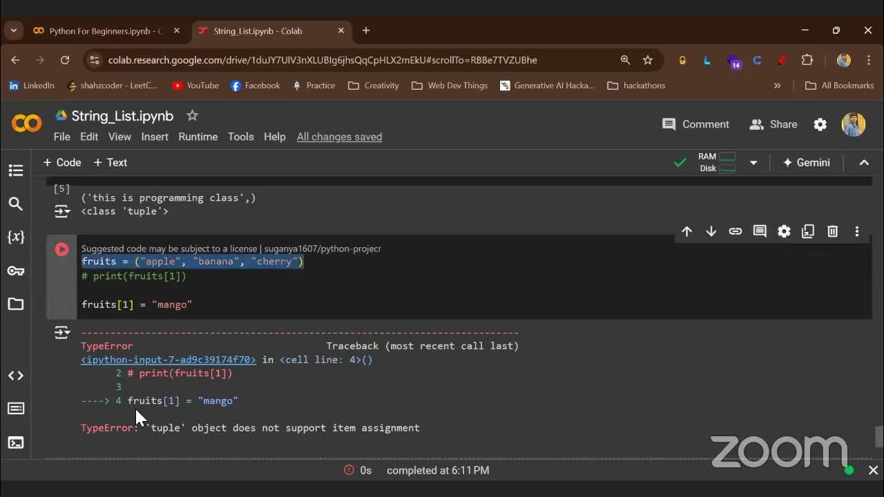 6PM-7PM PKT Python for Absolute Beginners||Week 2||Day 5 - YouTube